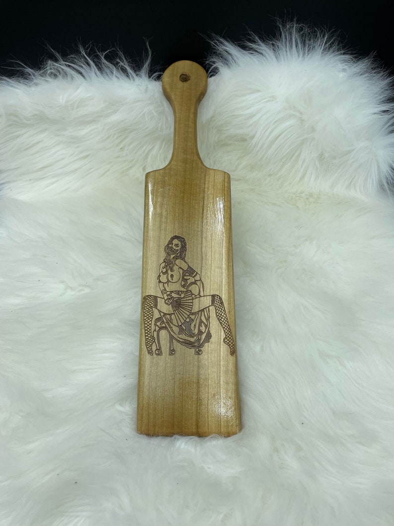 Naked Nude Demon Devil Girl Bondage BDSM Spanking Paddle Personalized Gift Custom Laser Engraved ...