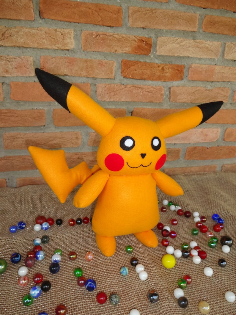 Pikachu Pokémon Plush Handmade Fabric Toy Custom Rag Doll - Etsy
