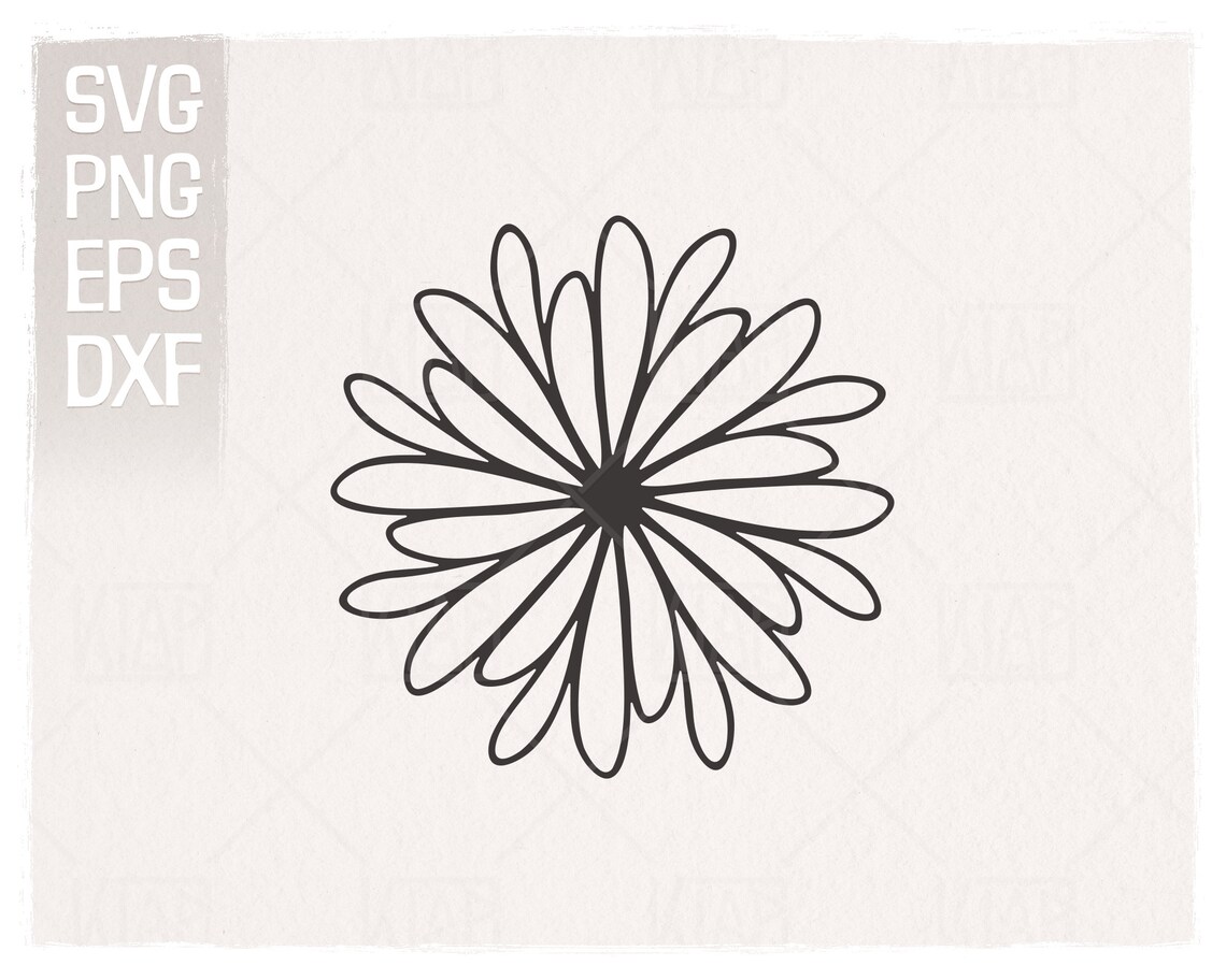 Flower SVG Floral SVG Instant Download SVG Cut File Png - Etsy
