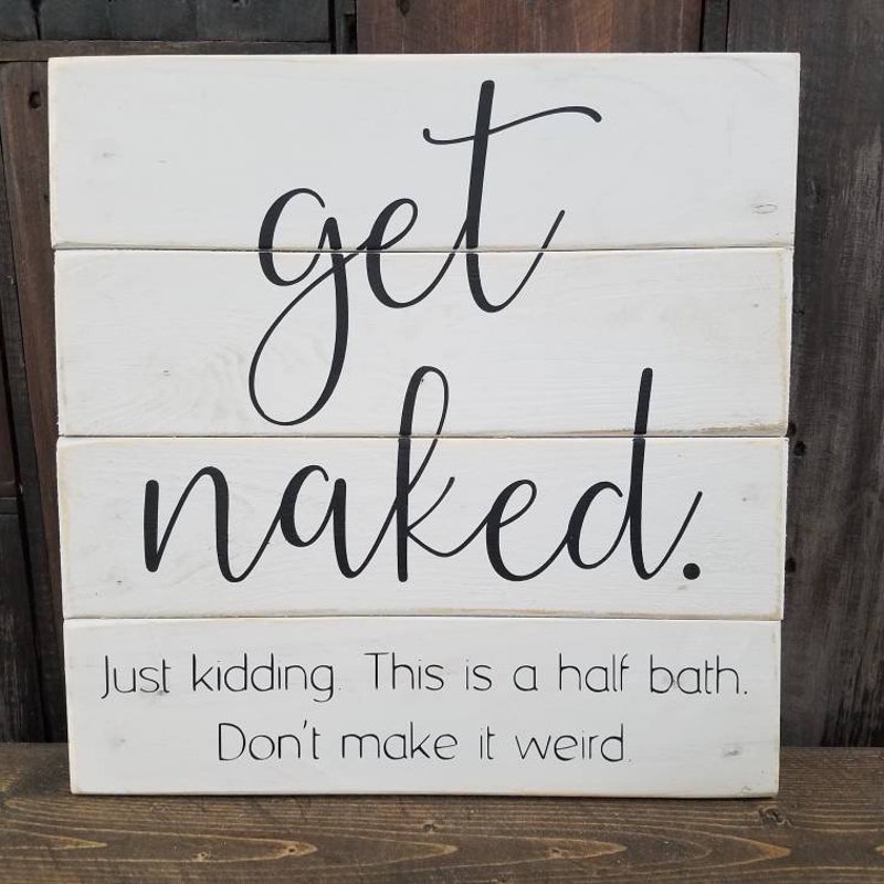 Half Bath Sign - Etsy