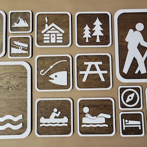 National Park Signs Gallery Wall Grouping, National Parks & Recreation ...