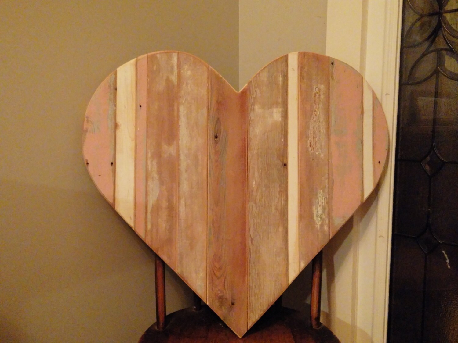 Large Reclaimed Wood Heart Sign - Etsy