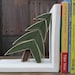 Woodland Tree Bookends Evergreen Trees Nursery Decor Lake - Etsy