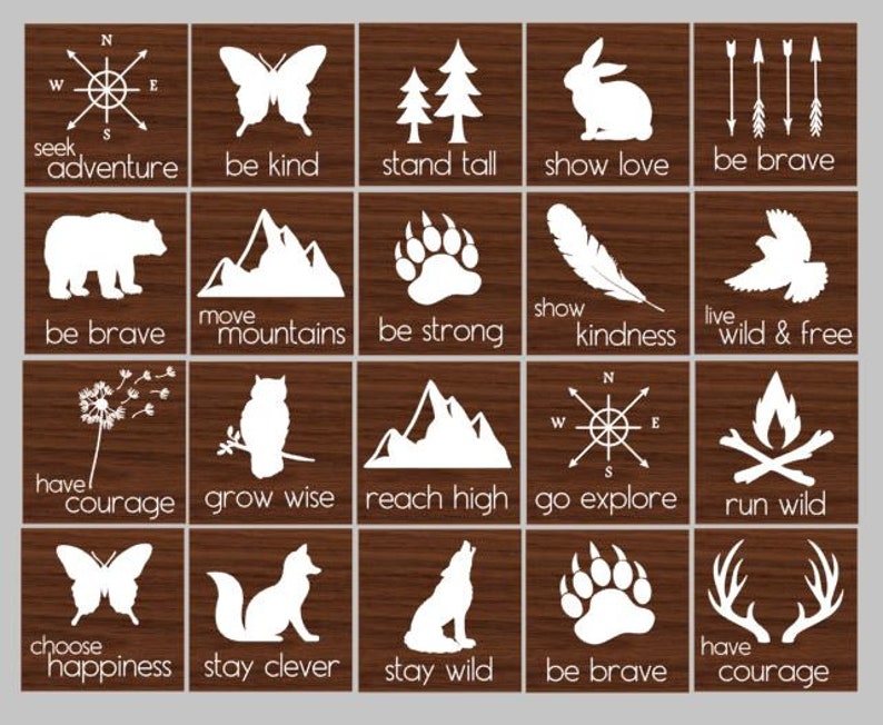 Woodland Nursery Decor Rustic Forest Baby's Room Signs - Etsy