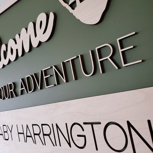 National Park Welcome Sign, Welcome to Our Adventure, Personalized ...