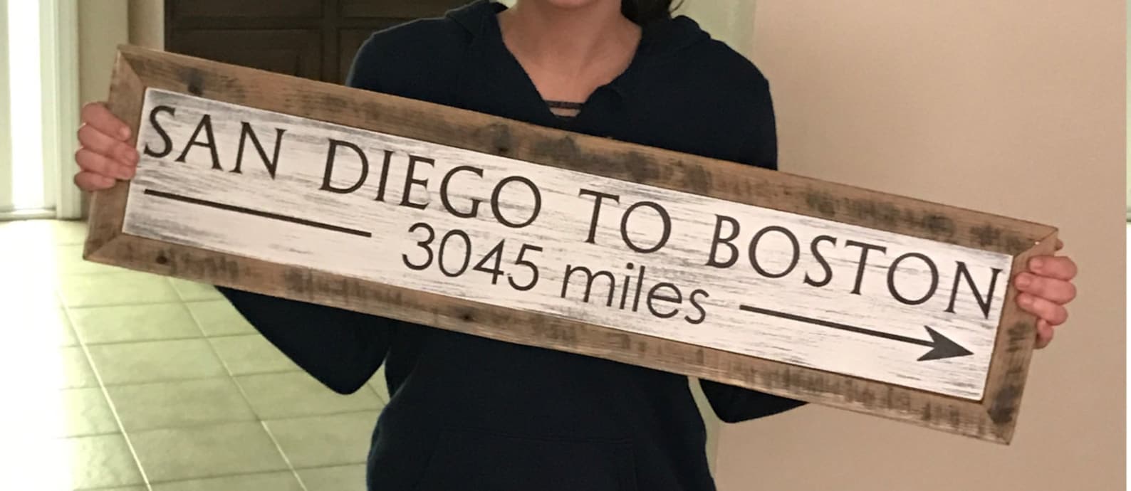 Mileage Sign Custom Directional Sign Destination Sign Hand | Etsy