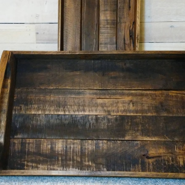 Reclaimed Wood Tray - Etsy