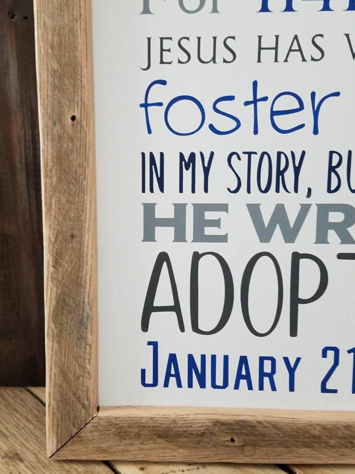 Adoption Sign Personalized Hand Painted Sign Gotcha Day Sign | Etsy