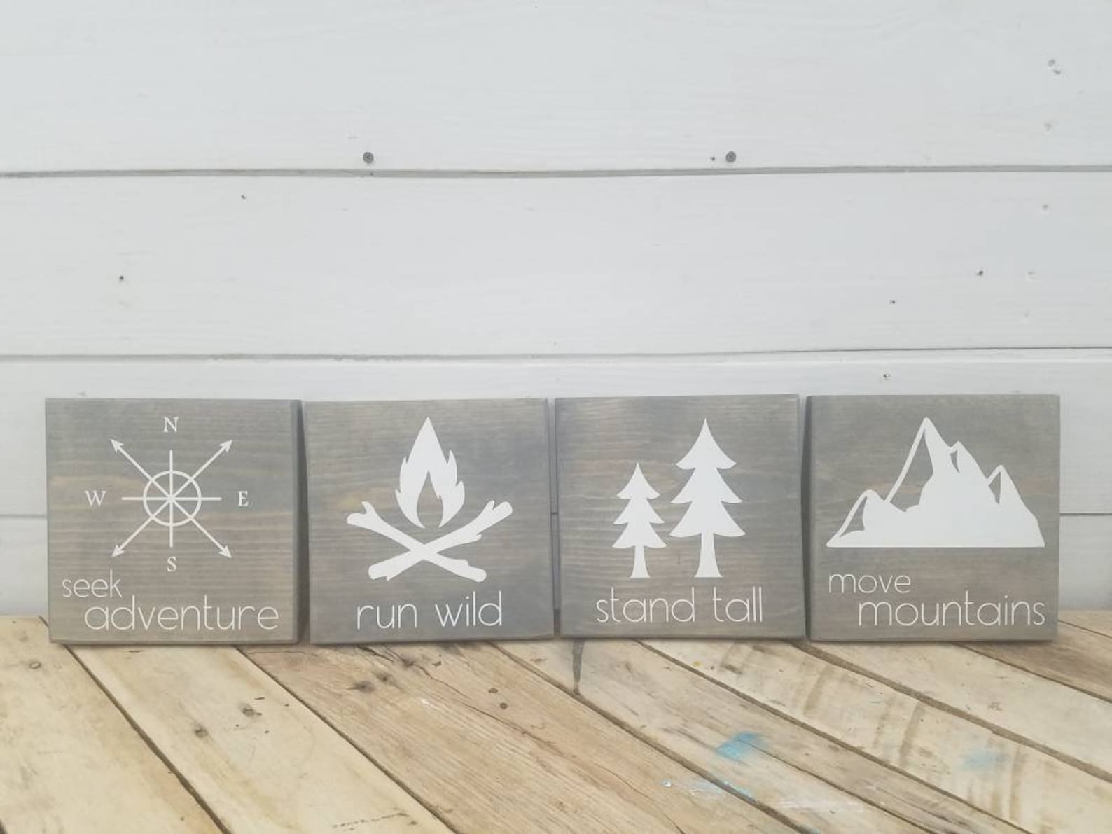 Woodland Nursery Decor, Rustic Forest Baby's Room Signs, Customizable ...