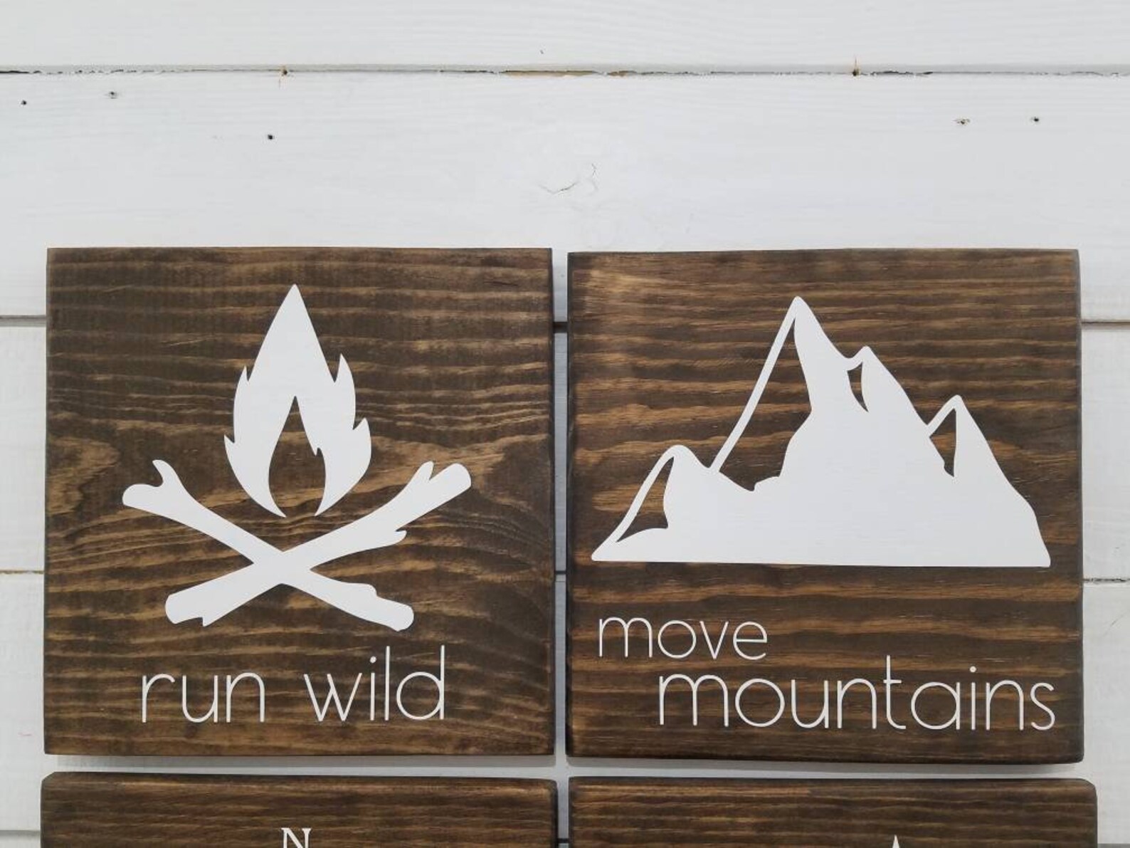 Woodland Nursery Decor, Rustic Forest Baby's Room Signs, Customizable ...