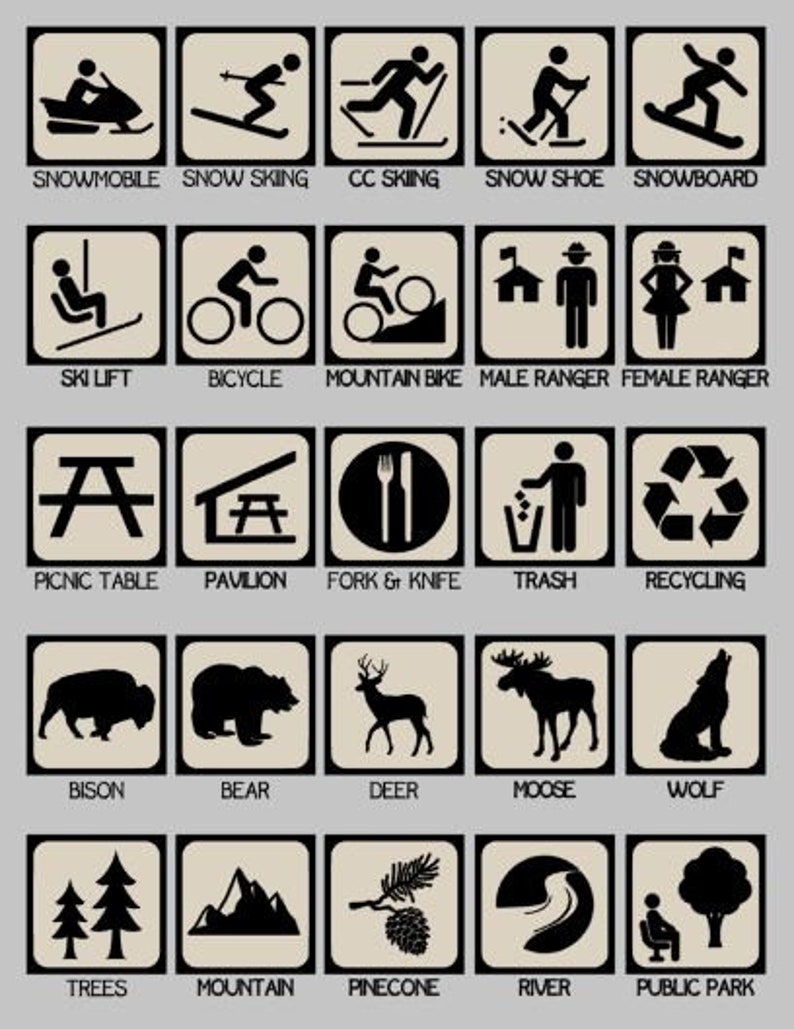 SINGLE National Parks & Recreation Sign Choose From 100 - Etsy