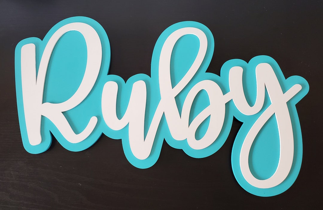 Kids Name Sign Laser Cut Sign Nursery Decor Personalized 3D - Etsy