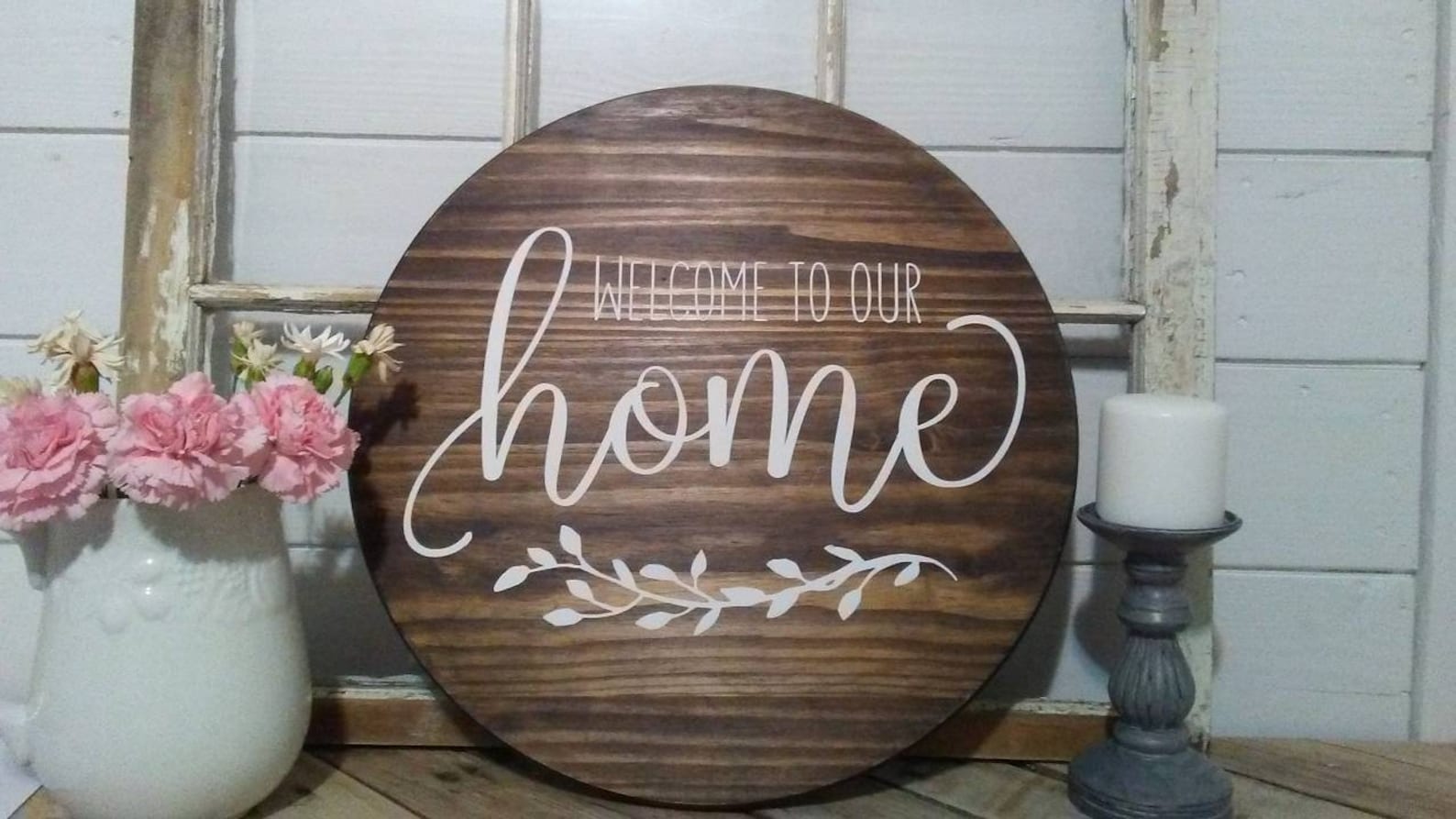 18 Welcome to Our Home Round Sign Welcome Home | Etsy