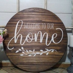 18 Welcome to Our Home Round Sign Welcome Home - Etsy