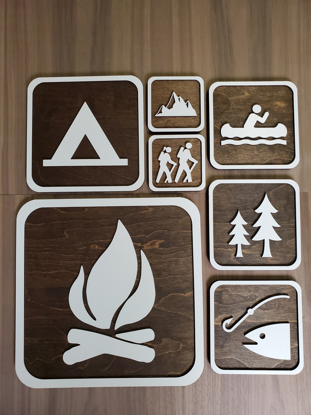 National Park Gallery Wall Sign Grouping, National Parks and Recreation ...