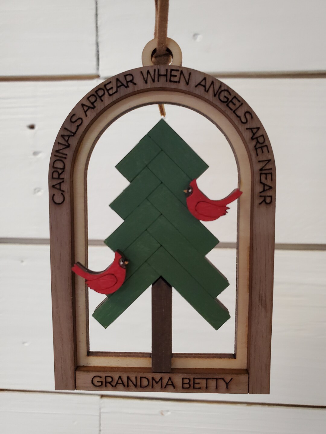 Memorial Ornament, Cardinals Appear When Angels Are Near, Arch Ornament ...