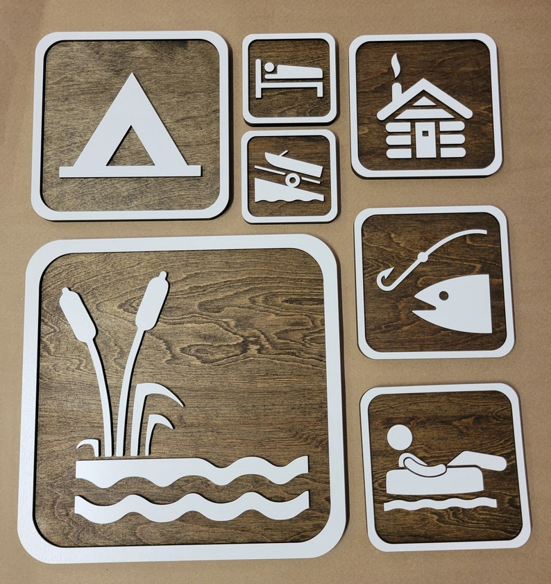 National Park Signs Gallery Wall Grouping, National Parks & Recreation ...
