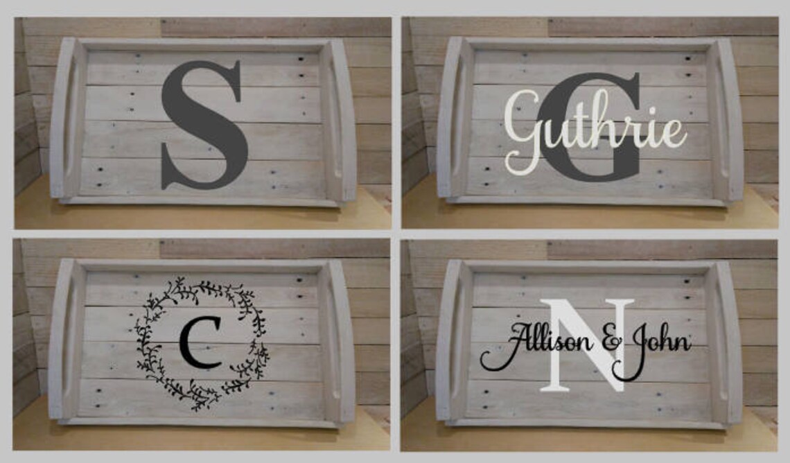 Breakfast Serving Tray Reclaimed Wood Farmhouse Decor Rustic | Etsy