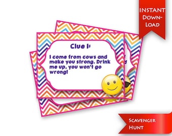 Blank Scavenger Hunt Template - Etsy