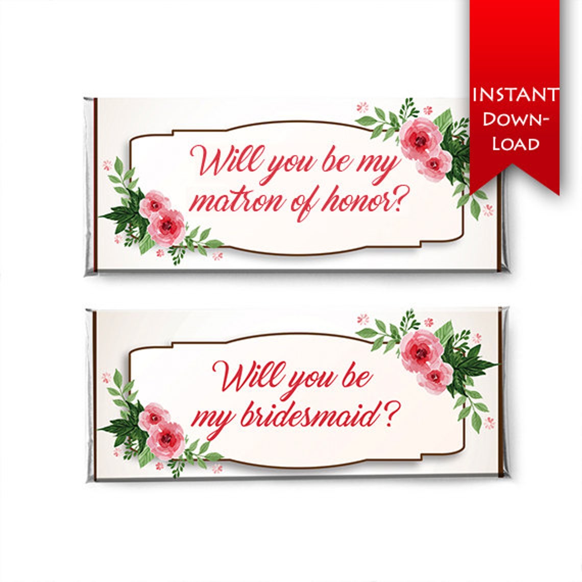 Will You Be My Matron of Honor Bridesmaid Chocolate Bar - Etsy