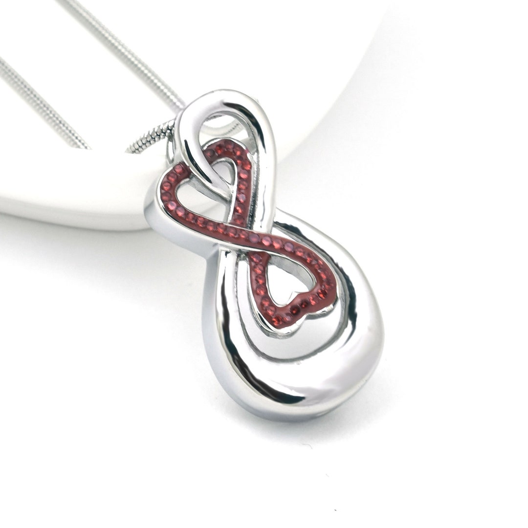 Infinite Love Double Heart Infinity Urn Necklace Cremation - Etsy