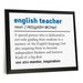 English Teacher Gift - Appreciation Dedication Gift - Plaque Sign 8x10 ...