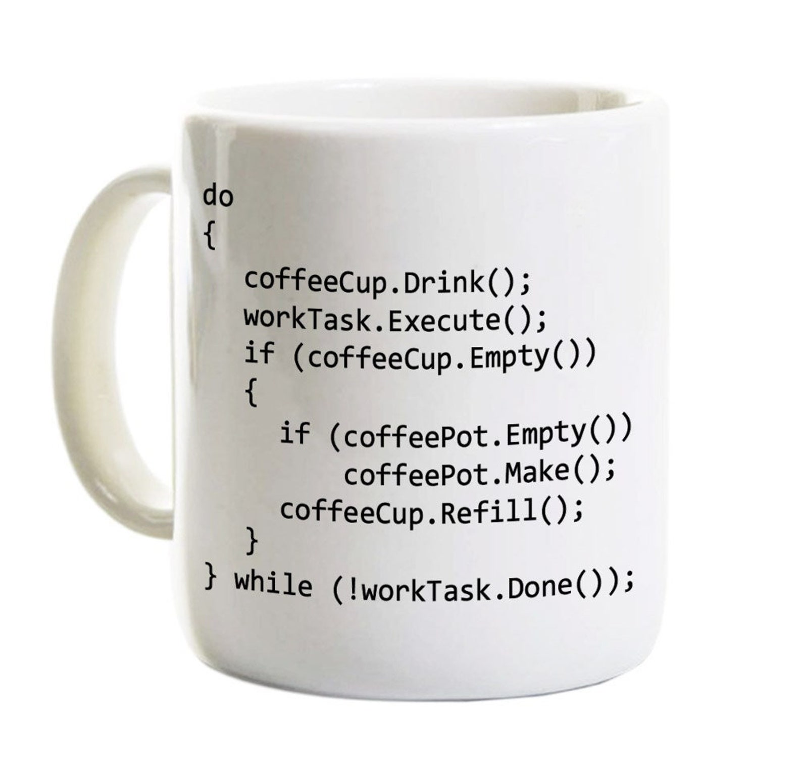 C Program COFFEE Mug Coding Computer Science Programmer - Etsy