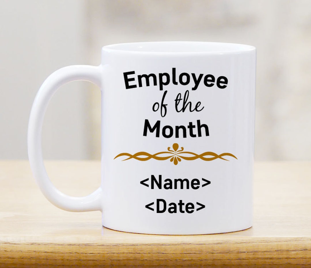 Employee of the Month Coffee Mug - Employee Recognition Award Plaque ...