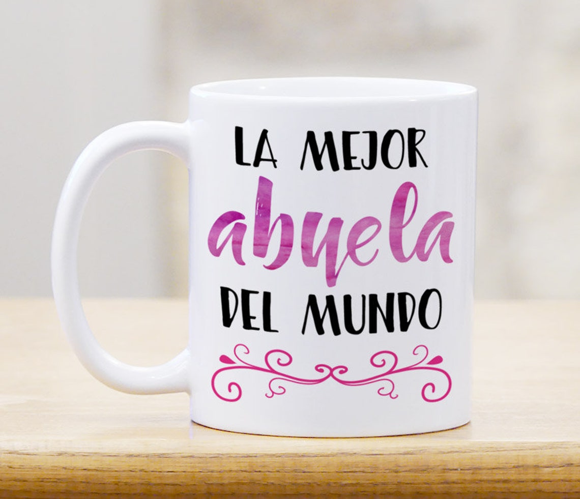 Personalized Abuela Coffee Mug Spanish Language La Mejor Etsy