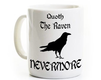 Edgar Allan Poe Classic Poem About the Raven Mug - Etsy