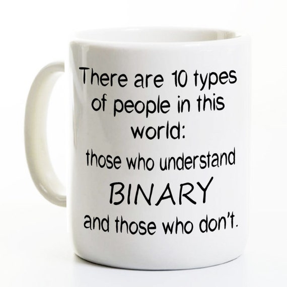 Mathematics Binary Coffee Mug Computer Science Programmer | Etsy