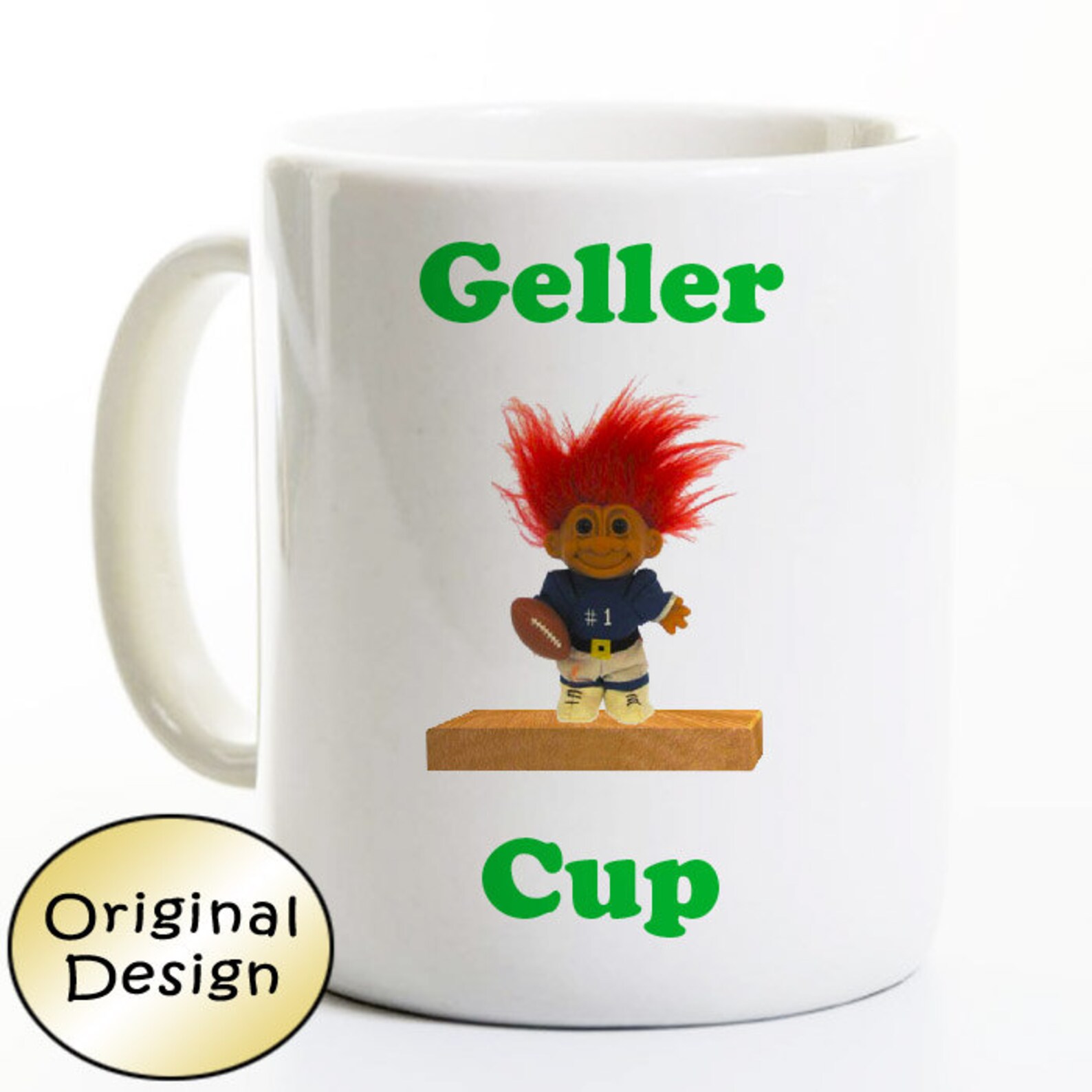 Friends Show Coffee Mug - Geller Cup Troll Trophy - Great Gift - Ross ...