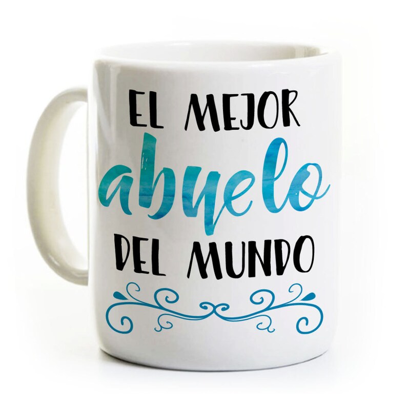 Abuelo Coffee Mug Spanish Language El Mejor Abuelo Del Mundo Etsy