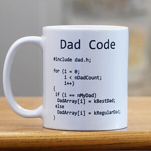 Dad Code Programmer Coffee Mug - Father's Day Gift - Computer Science ...