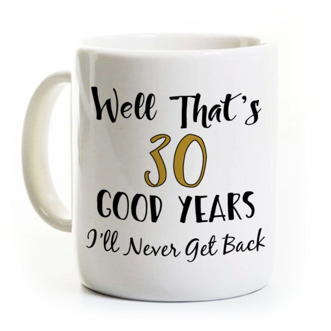 30th Work Anniversary Gift Personalized Coffee Mug - 30 Years Service ...