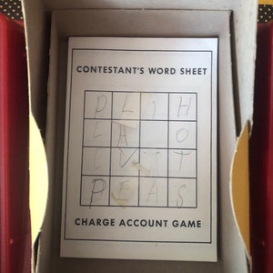 Jan Murray’s TV Word Game NBC 1961 Lowell Toy Mfg Corp - Etsy