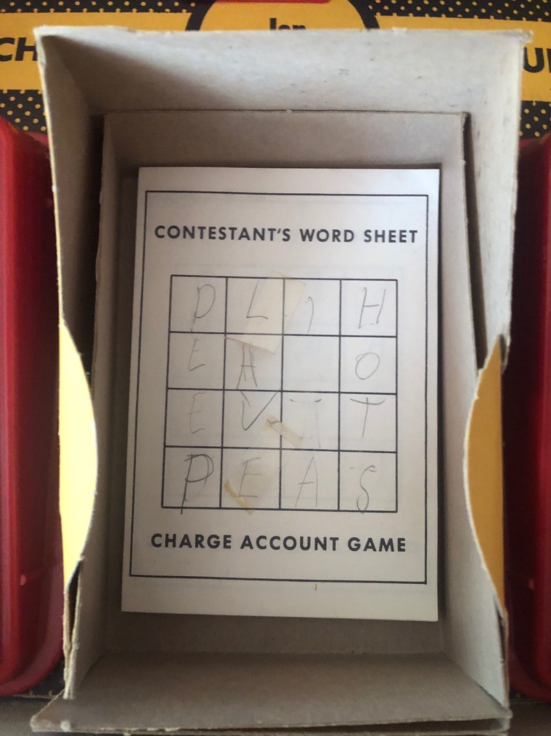 Jan Murrays TV Word Game NBC 1961 Lowell Toy Mfg Corp - Etsy