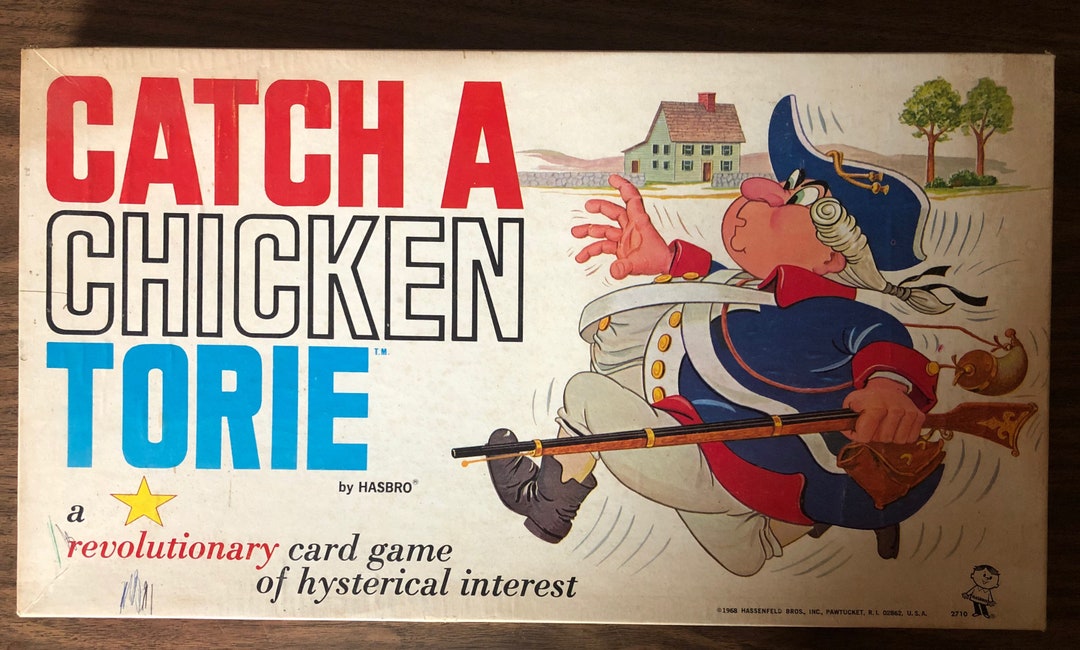 Vintage 1968 Catch a Chicken Torie Hasbro A Revolutionary Card Game of ...