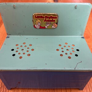 Vintage Little Orphan Annie Tin Stove, 1940s Blue Teal - Etsy