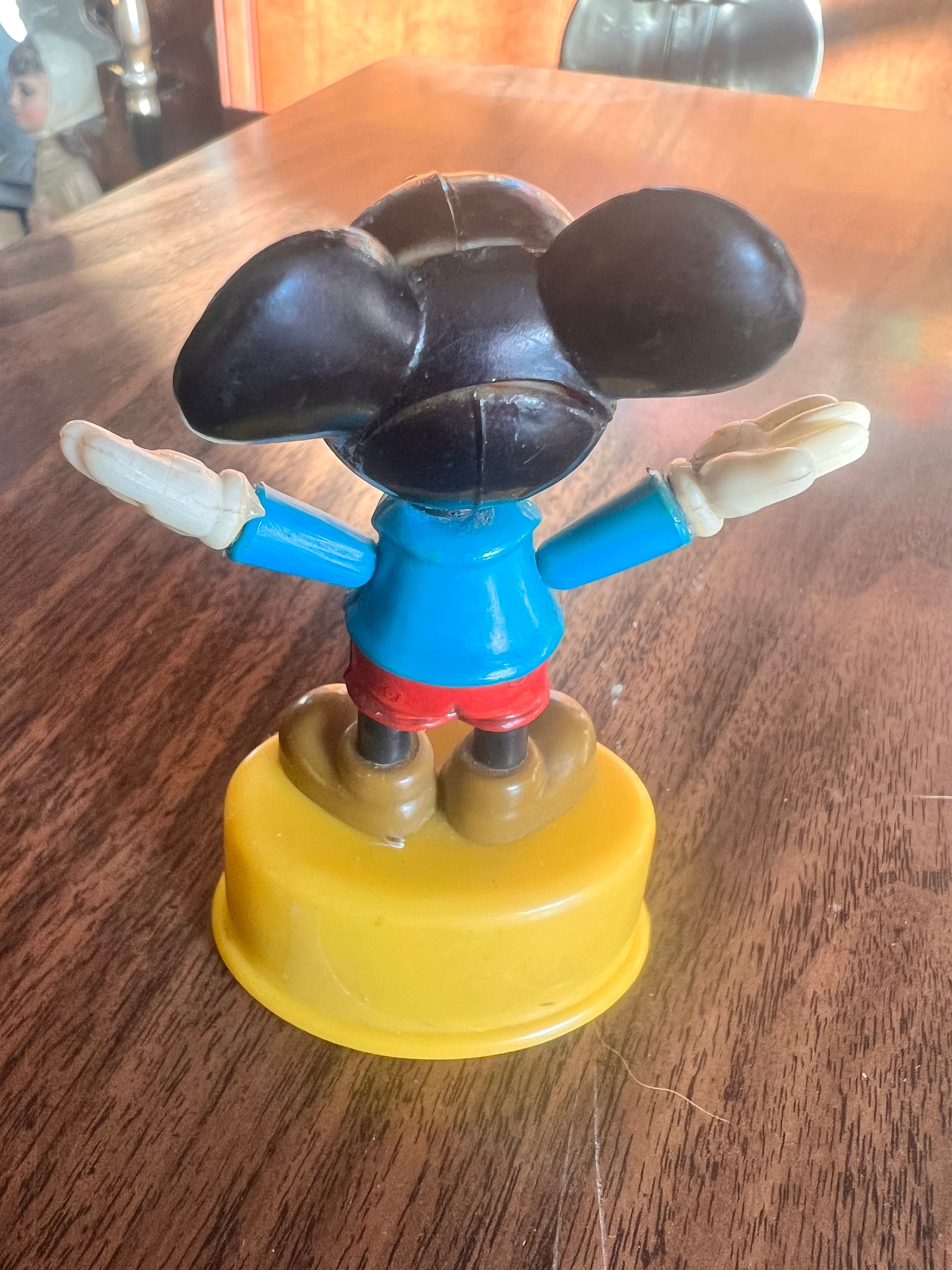 Vintage 1970s / 1980s Mickey Mouse Push-up Puppet Toy Gabriel Works ...