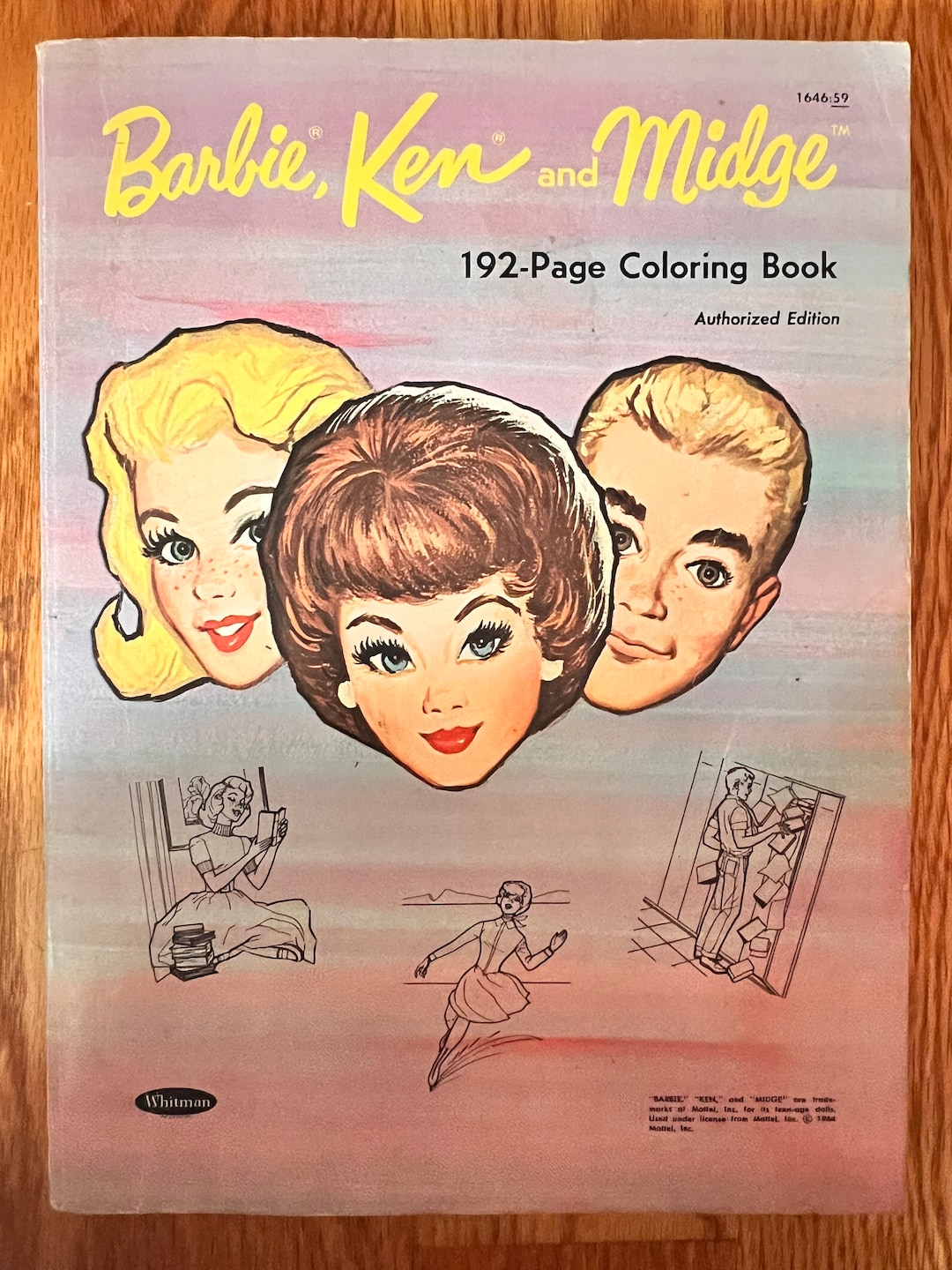 1964 Barbie Ken and Midge Whitman Coloring Book - Etsy