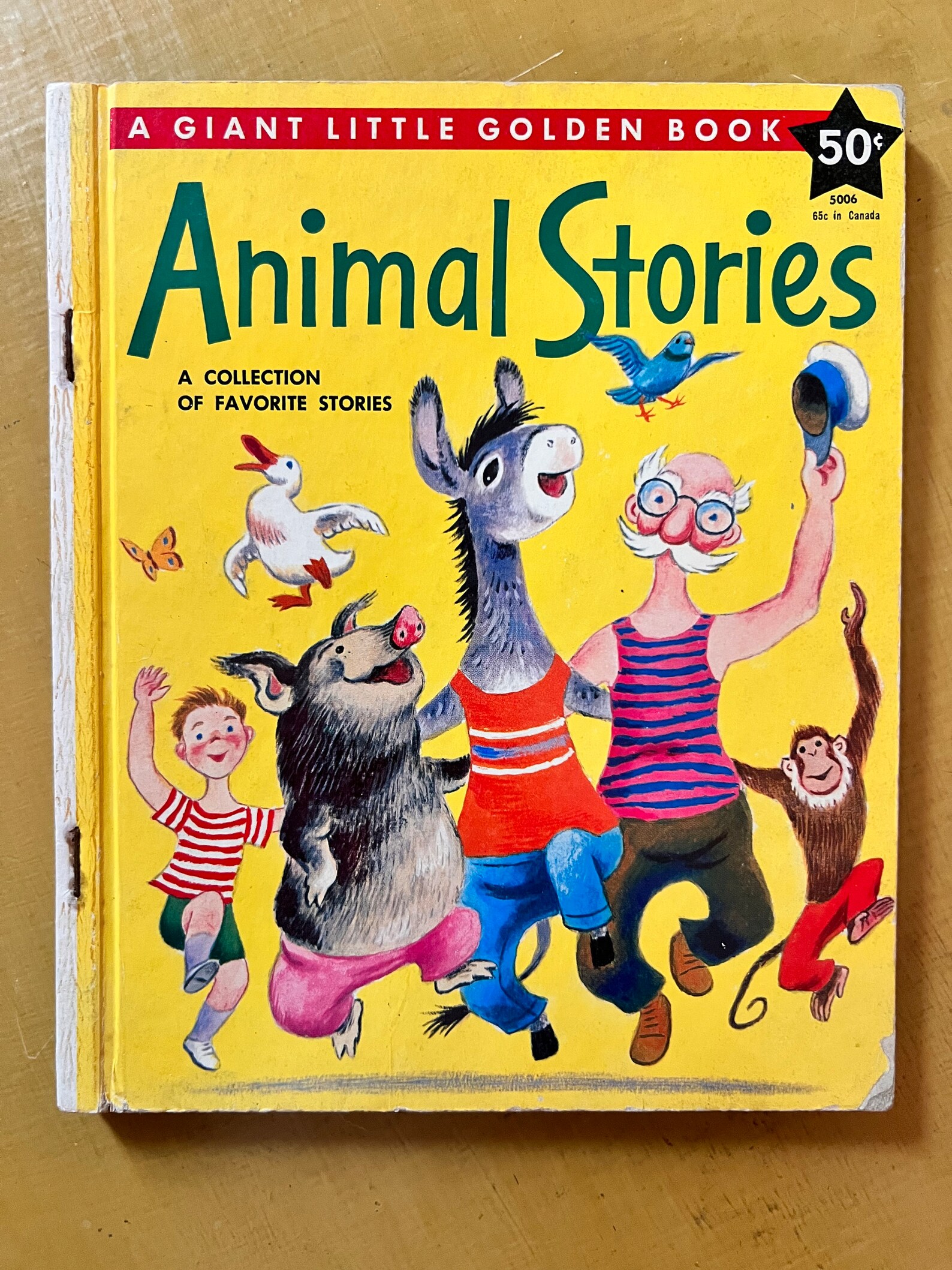 1957 Giant Little Golden Book Animal Stories “A” Edition - Etsy