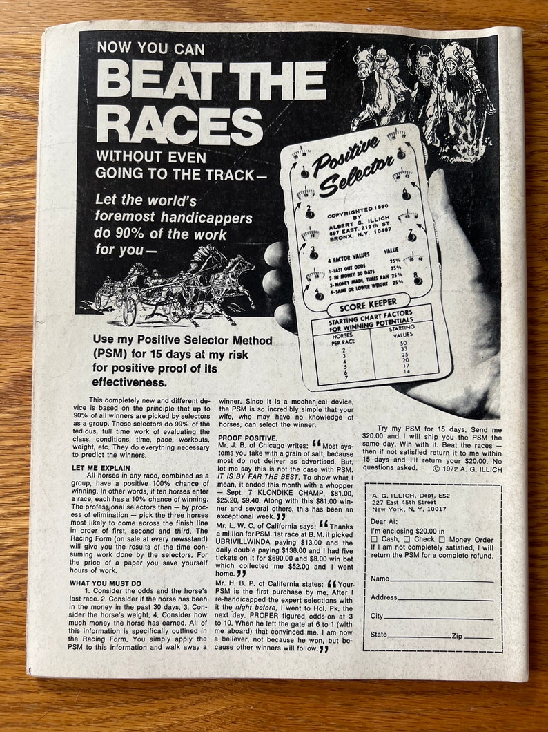 Escapade Magazine January 1973 - Etsy