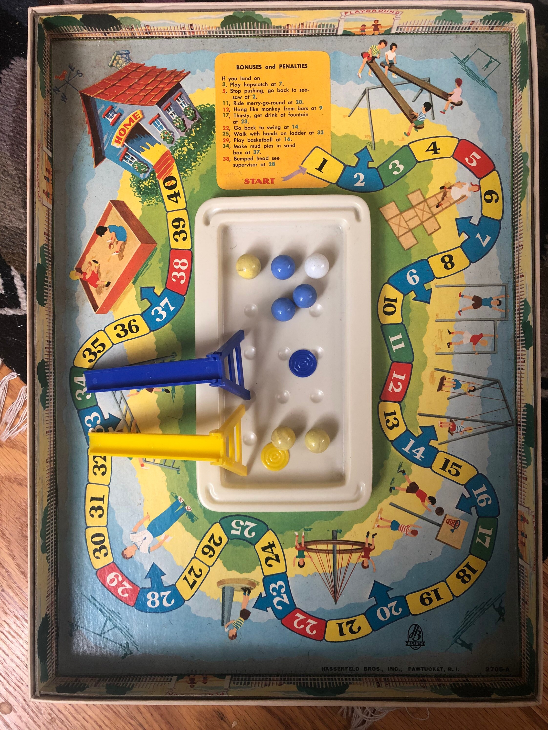 Vintage 1956 Hassenfeld Bros. Hasbros Playground 1956 board | Etsy