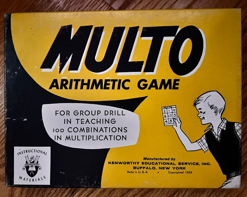 Vintage Multo Arithmetic Game No. 2221 Kenworthy - Etsy