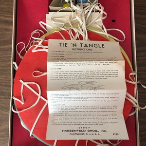 Vintage 1967 Hassenfeld Hasbro Tie N Tangle Game Board Game COMPLETE - Etsy