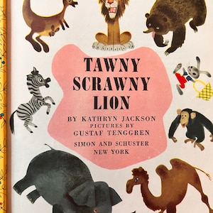 1952 Tenggrens Tawny Scrawny Lion Little Golden Book B - Etsy