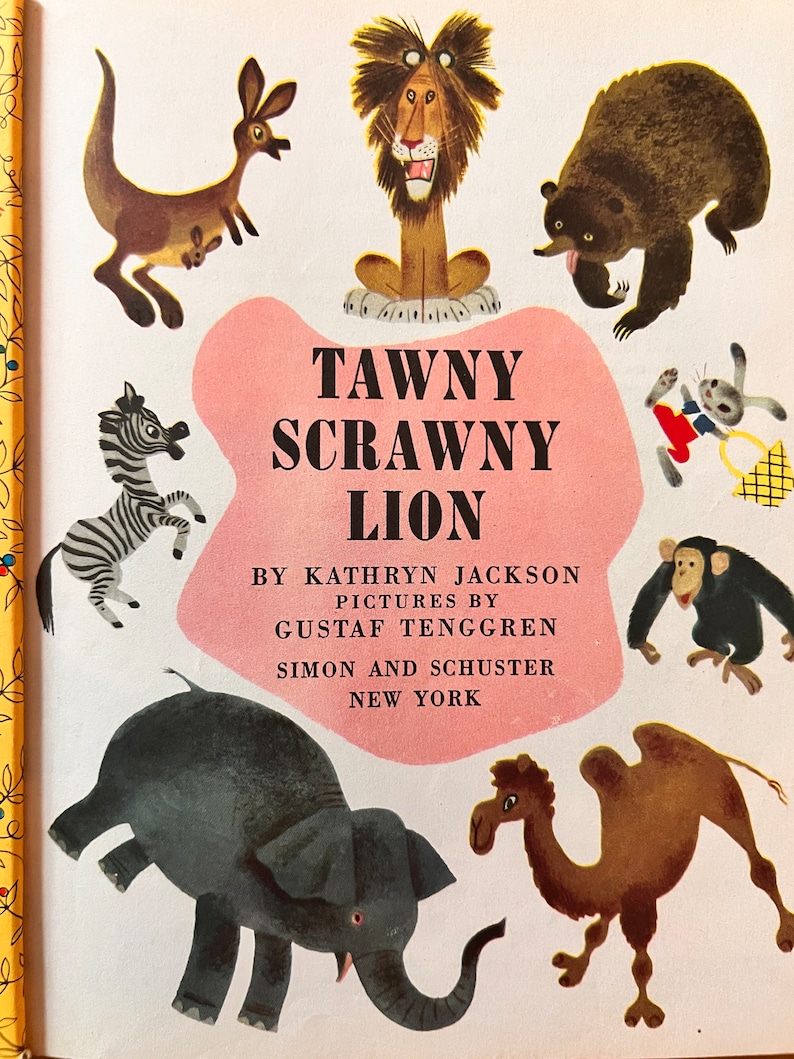 1952 Tenggrens Tawny Scrawny Lion Little Golden Book B - Etsy