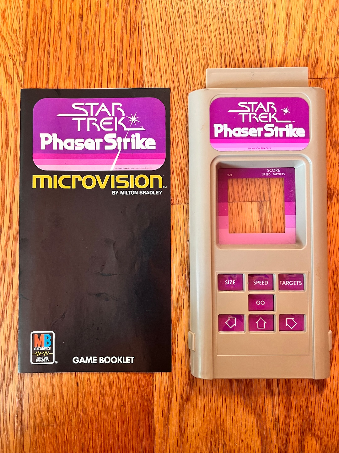 1979 Microvision by Milton Bradley Star Trek Phaser Strike Wo Box ...