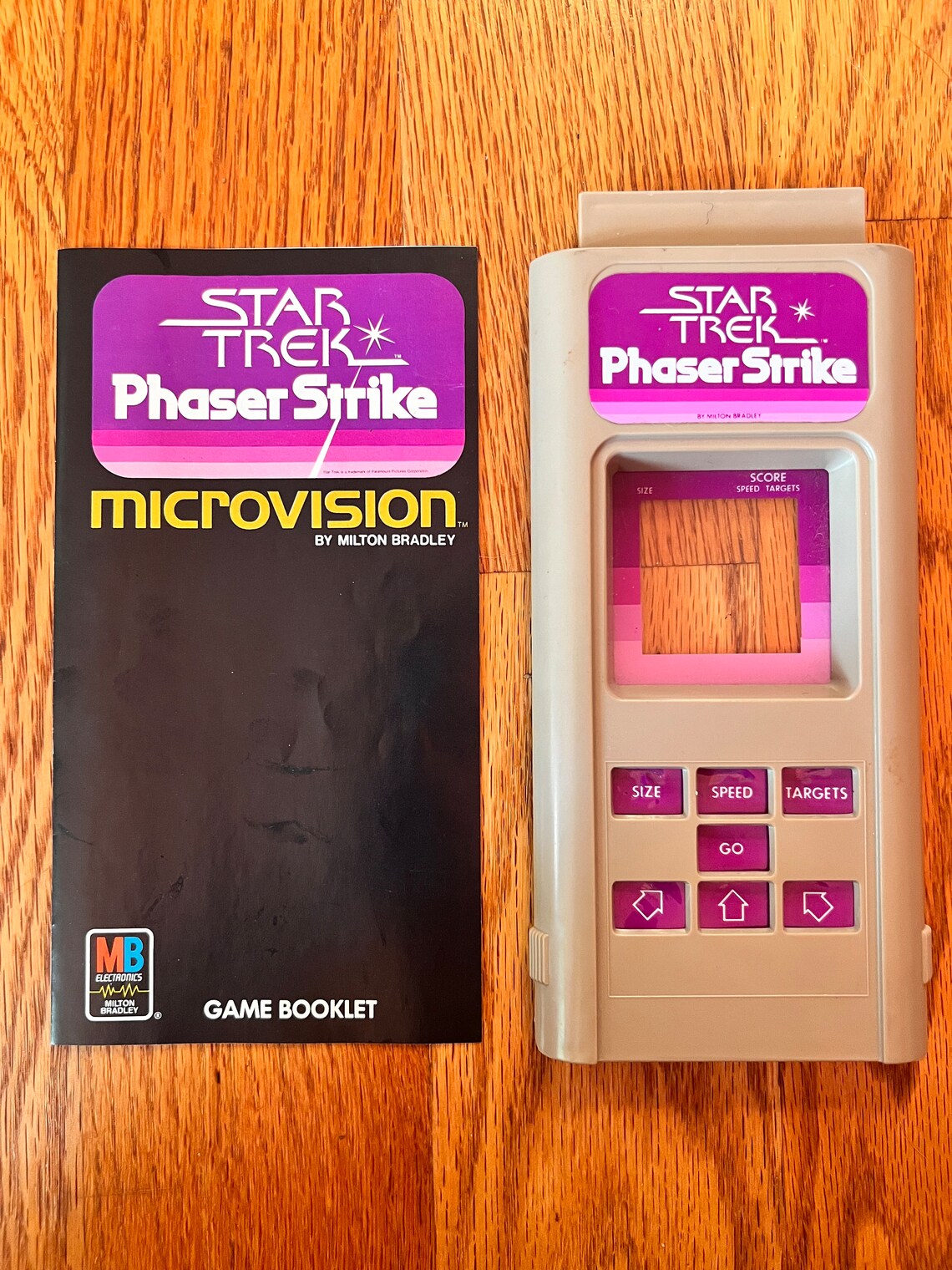 1979 Microvision by Milton Bradley Star Trek Phaser Strike Wo Box ...
